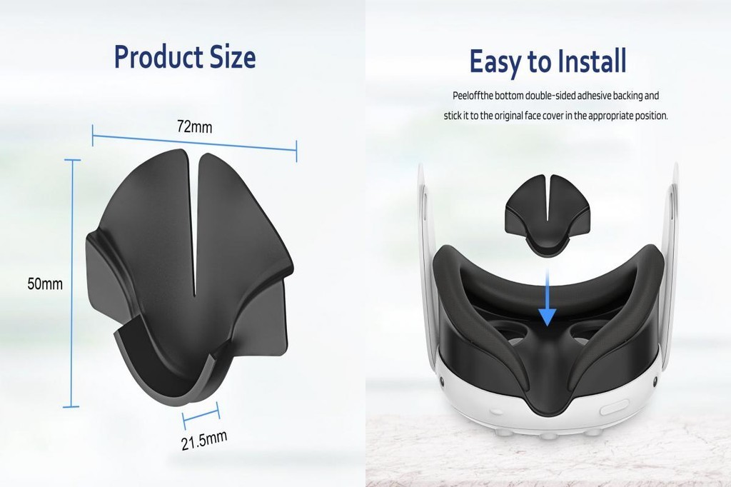 Stress-reducing Vr Accessories Ultra-comfort Vr Headset Eye Cover for ...