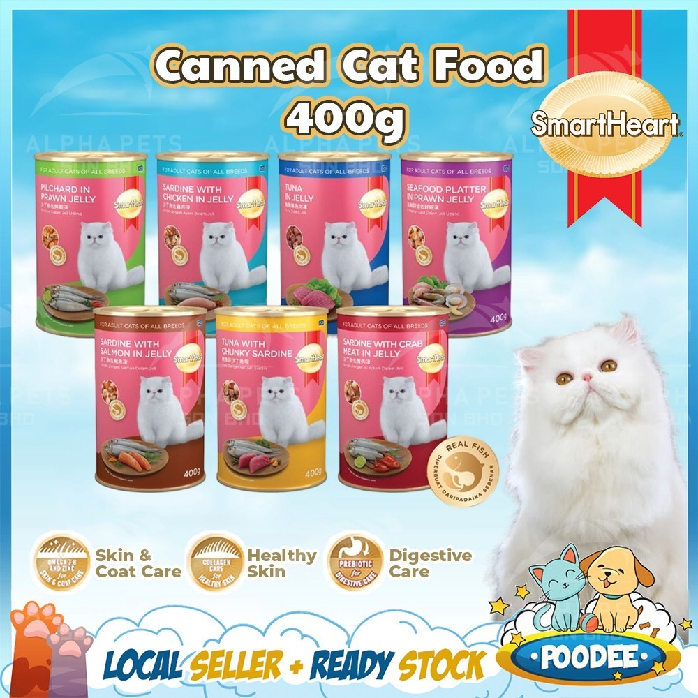 POODEE PETS SmartHeart Cat Wet food 400G Makanan Basah Kucing 400g ...