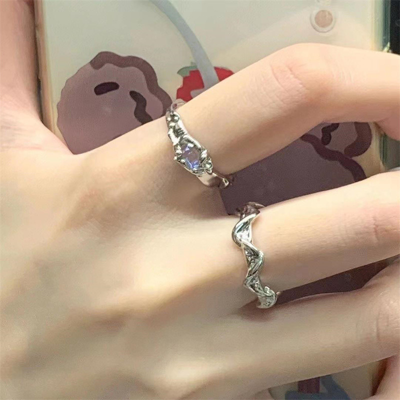 Temperament Pear Blossom Finger Ring - Light Luxury Flower Adjustable ...