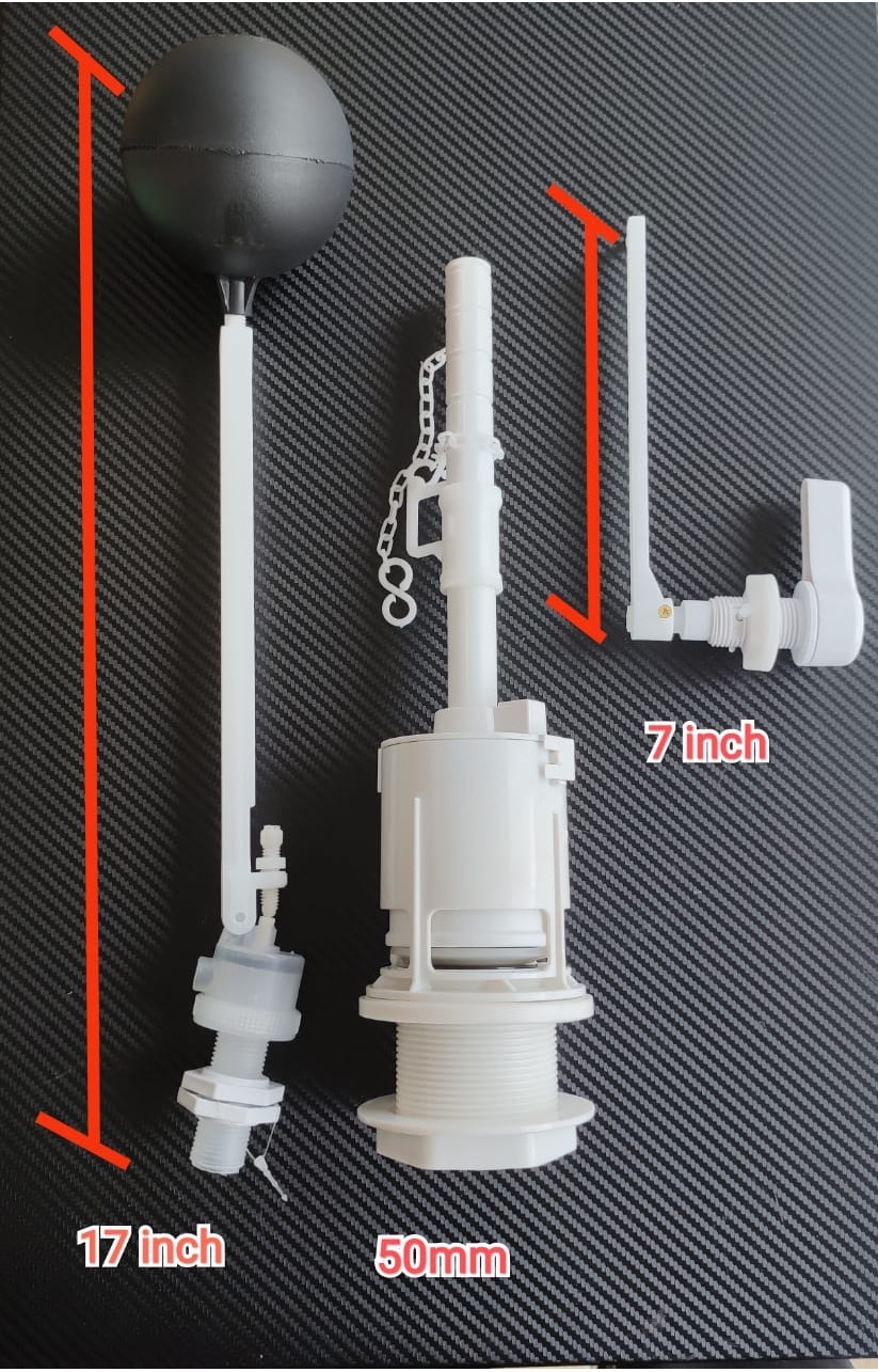 0034 50MM Full Set Toilet Water Tank Valve Toilet Water Tank Flush ...