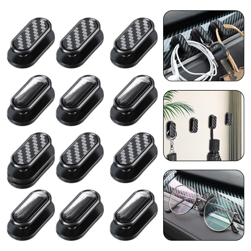4PCS Invisible Dashboard Mounted Hooks - For Key, Mask, Charging Cable ...
