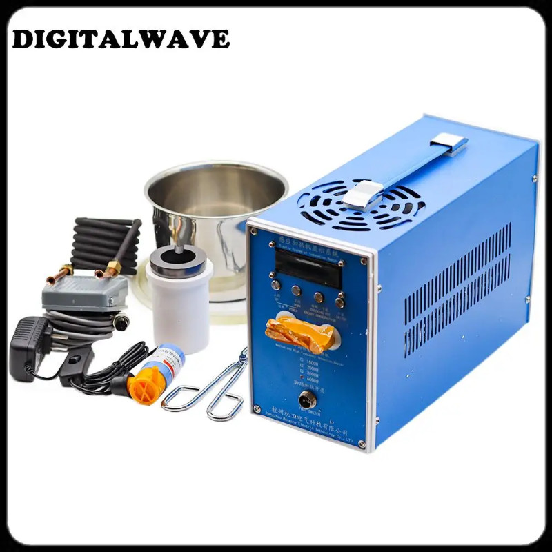 2500W High-frequency Induction Heating Machine ZVS Induction Heater Silver Gold Melting Furnace ...