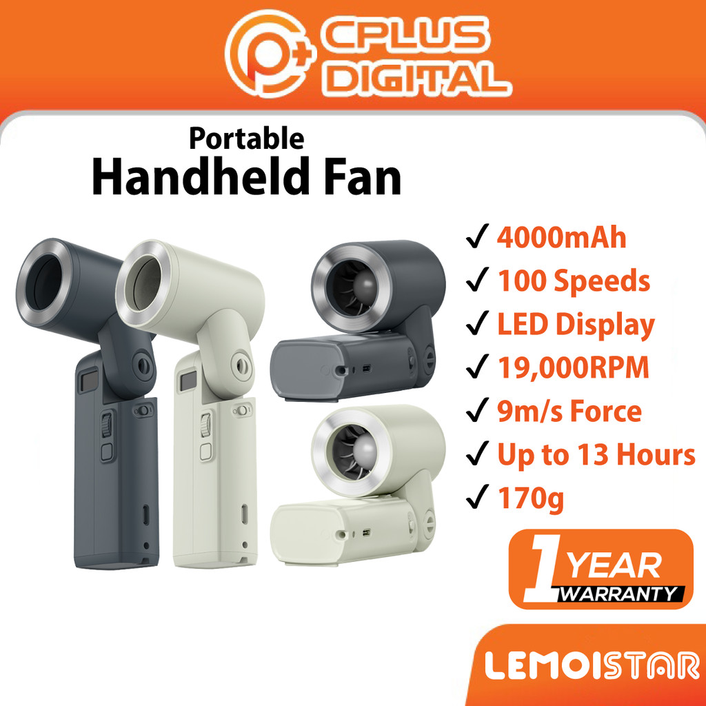 LEMOISTAR Portable Handheld Fan FH4 TF-H2 Pocket Small Mini Turbo ...