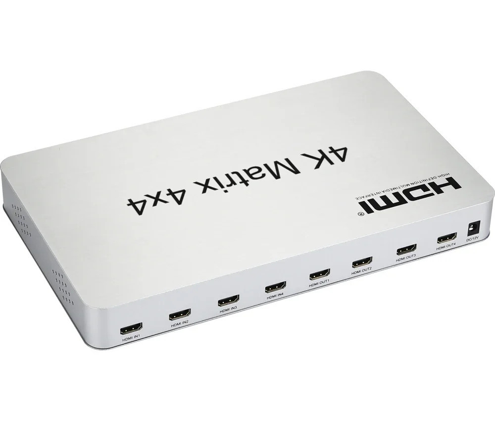 4K HDMI Matrix 4X4 1080p Switcher Splitter 4 In 4 Out Video Converter ...