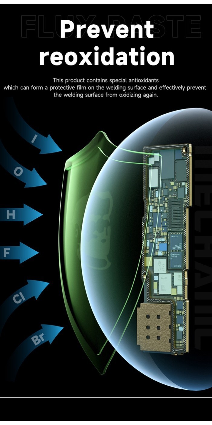 MECHANIC Q80 Powerful Antioxidant Flux Paste Enhance the Anti-oxidation Remove Oxidized Layer ...