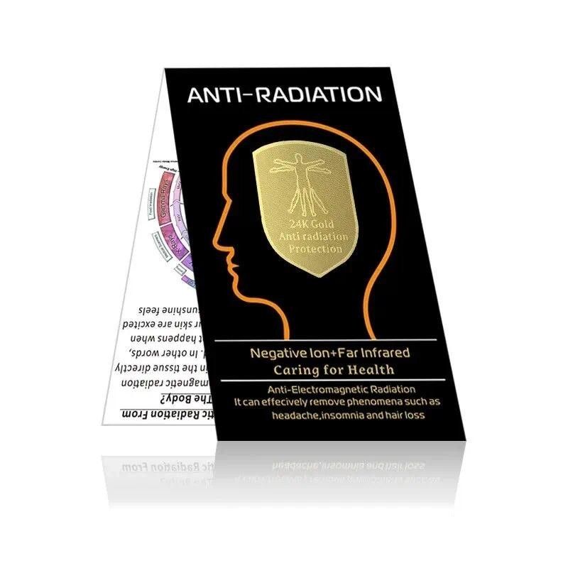 24K Gold Anti Radiation Mobile Phone Stickers Healthy Scalar Energy ...