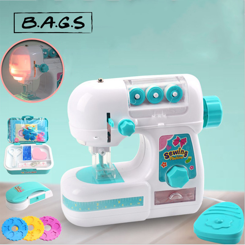 THEBAGS Kids Electric Sewing Machine Simulation Play Set Toy ...