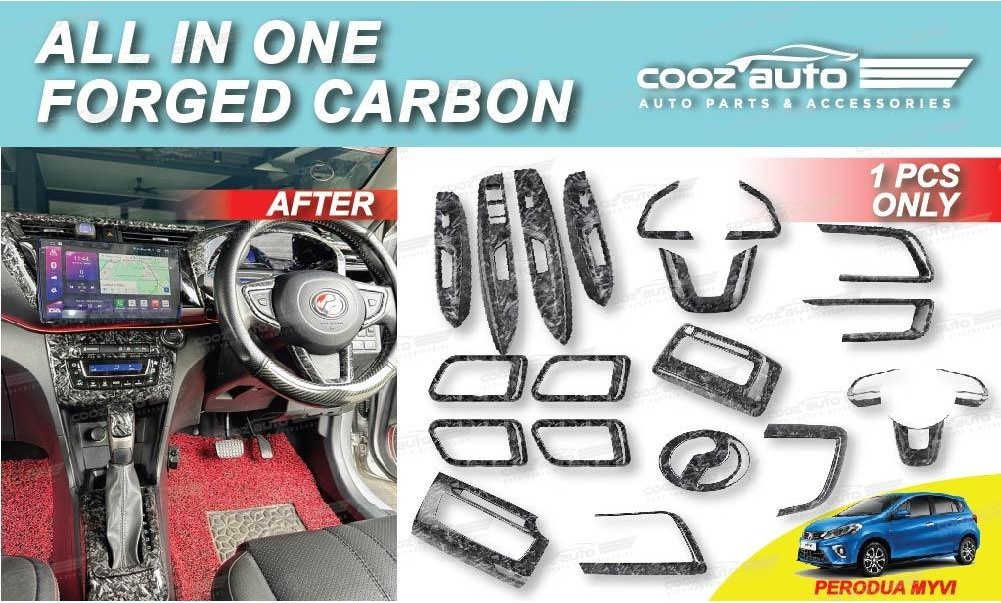 Perodua Myvi GEN3 MG3 2018 - 2025 Forged Carbon Interior Exterior ...