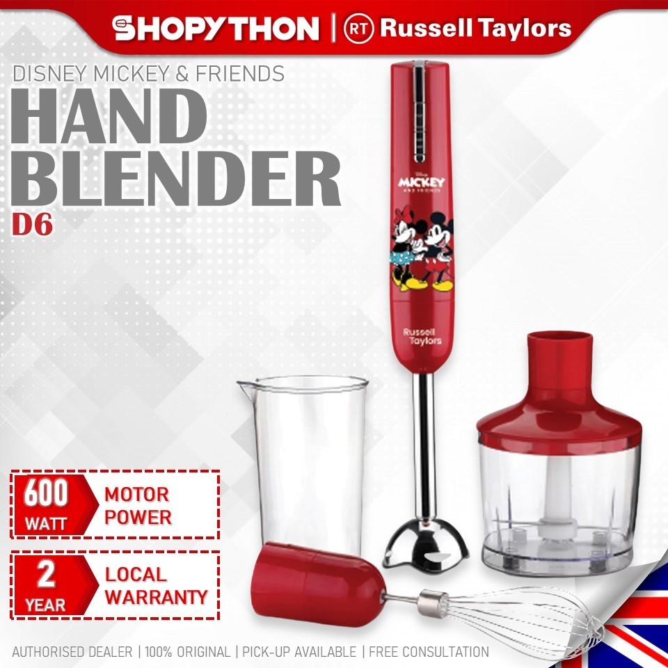 RUSSELL TAYLORS x DISNEY MICKEY AND FRIENDS Hand Blender D6 (600ml/600w ...