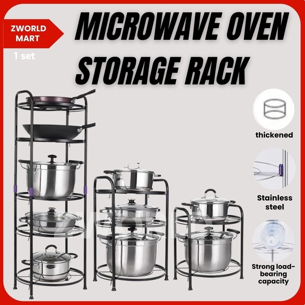 3/4/5 floor shelf kitchen floor multi-layer microwave oven storage rack ...