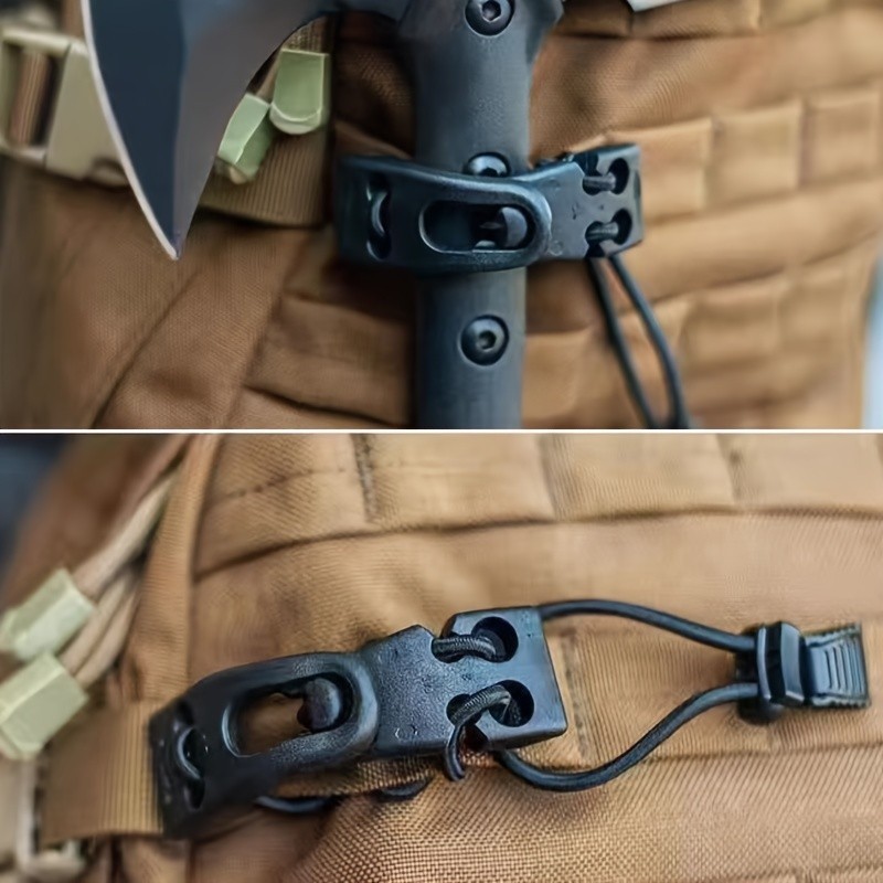 LUC 1/2PCS Molle Backpack Clip Adjustable Elastic Beam Fixing Clip ...