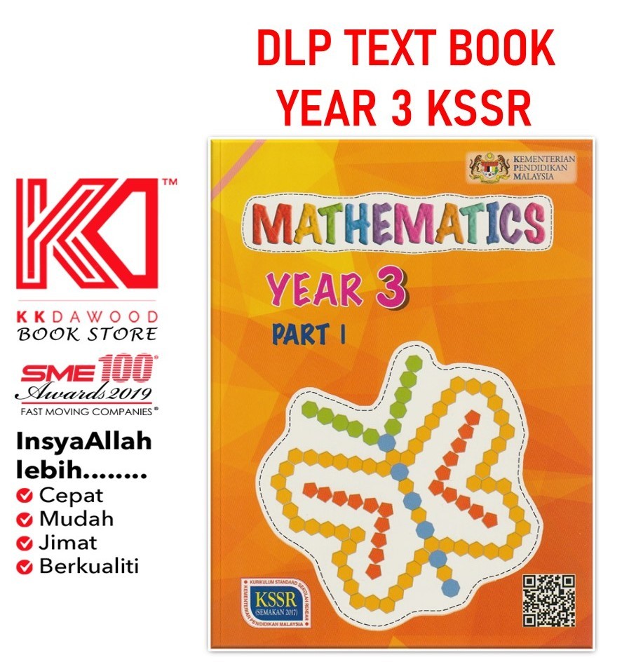 [KKD] Buku Teks Tahun 3 Mathematics Part 1 (DLP/English Version) | Shopee Malaysia