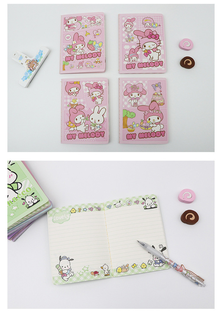 Sanrio Kuromi Line Book 50K Color Page Cinnamoroll Notebooks Notepads ...