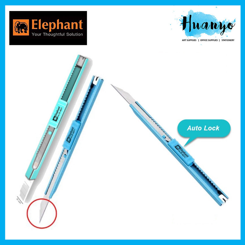 Elephant 30° Stainless Steel Cutter Knife for Office School & Household ...
