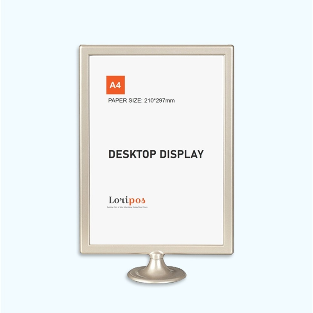White Sier Abs Advertising Poster Photo Display Rack A6 Restaurant Menu ...