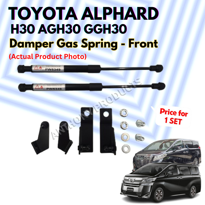 TOYOTA ALPHARD A30 AGH30 GGH30 2015-2022 Front Bonnet Hood Lifter ...