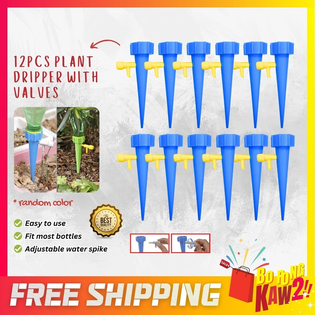 12PCS Plant Dripper Automatic Drip Irrigation Watering System with ...