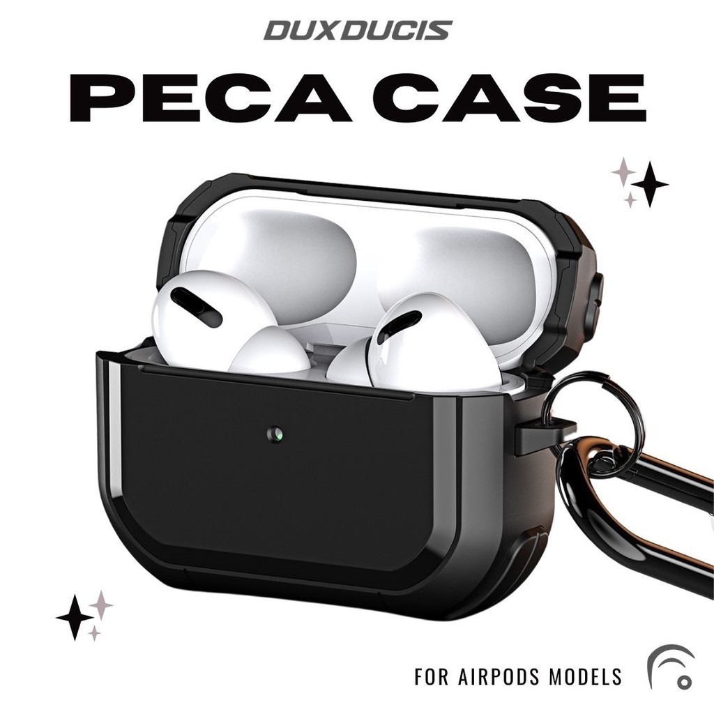 DUX PECA Case for AirPods Pro 2 1 / Air Pods 3 with Carabiner Hanger ...