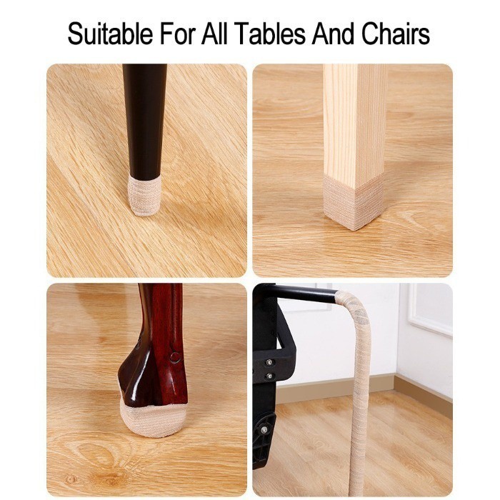 HOME Universal Chair Leg Covers and Table Leg Protective Pads,Anti-slip ...