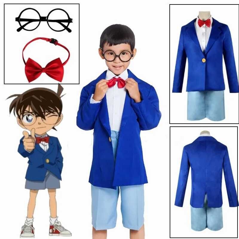 Anime Detective Conan Cosplay Costume Case Isinara Edogawa Konan Adult ...