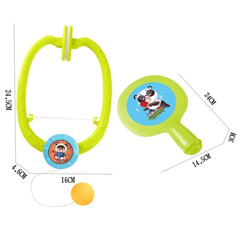 Kids Indoor -Sports Game Ping Pong Hanging Table Tennis Self Trainer ...