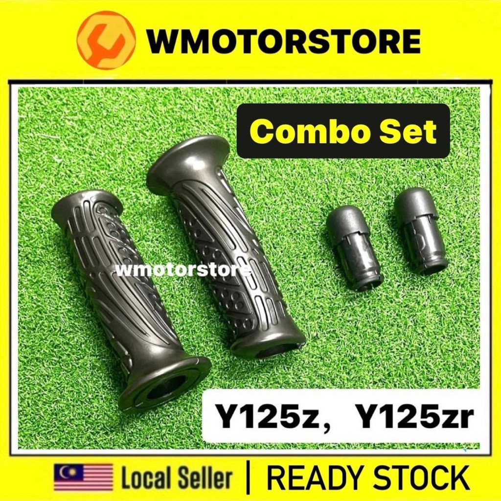 HANDLE GRIP + END GRIP THROTTLE TROTEL YAMAHA Y125Z 125Z Y125ZR 125ZR ...