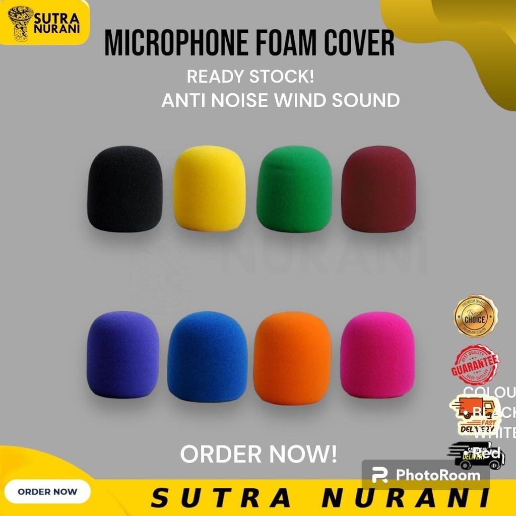 PENUTUP MIKROFON / SPONGE FOAM COVER – ANTI BUNYI ANGIN & BOLEH BASUH ...