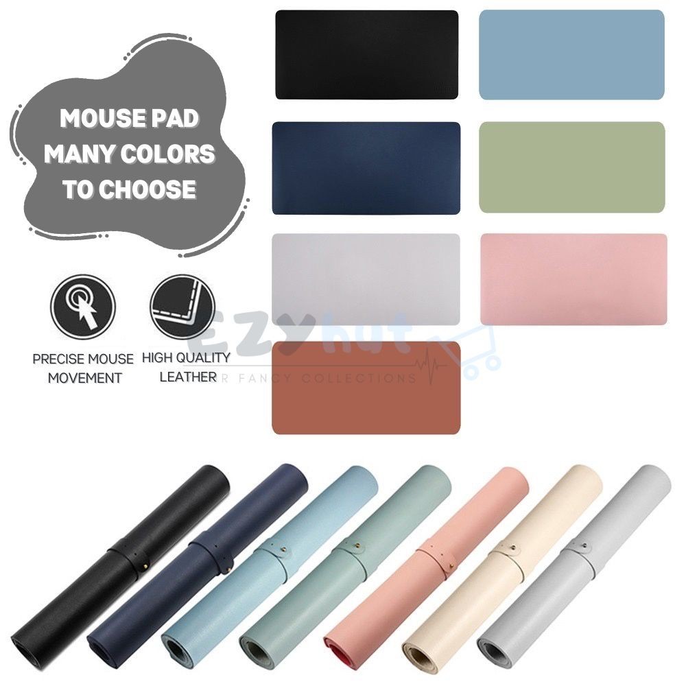 Mouse pad Keyboard Mat Thick Leather Portable Anti Slip Smooth Mouse ...