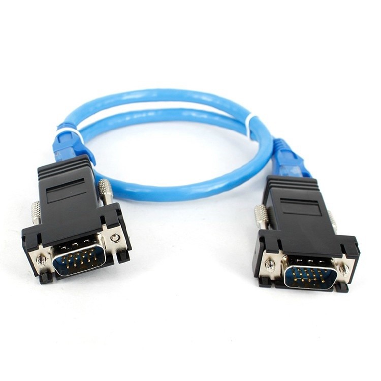 VGA Extender Over Ethernet Cat5e/6 cable VGA to Rj45 Adapter 1080P HD ...