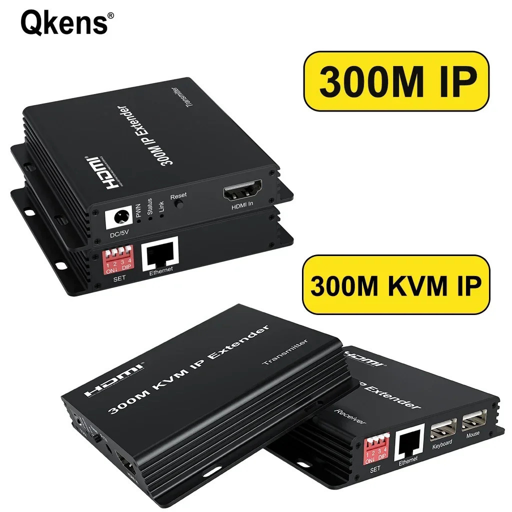 HDMI KVM Extender Over IP Rj45 Cat6 Cable 300M HDMI Ethernet Extender ...
