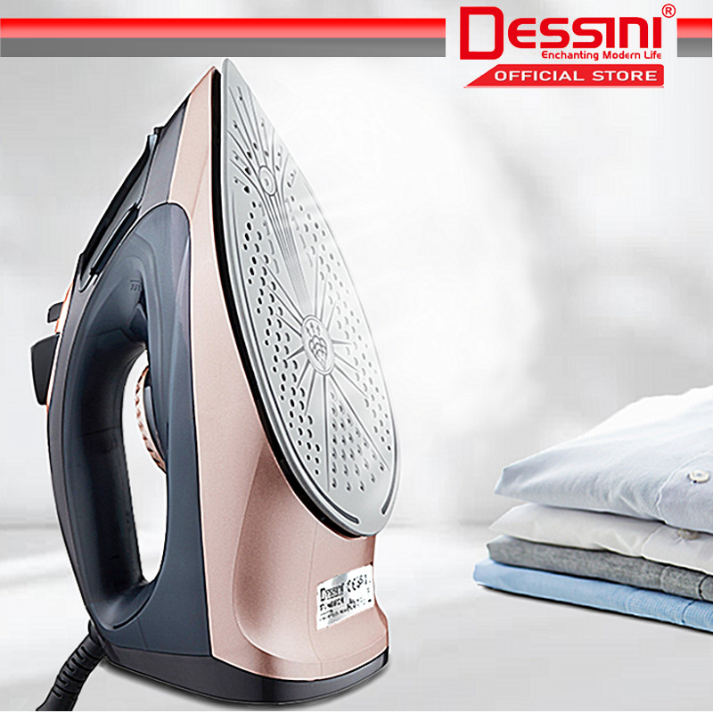 DESSINI ITALY 2400W Electric Ceramic Soleplate Garment Steam Iron ...
