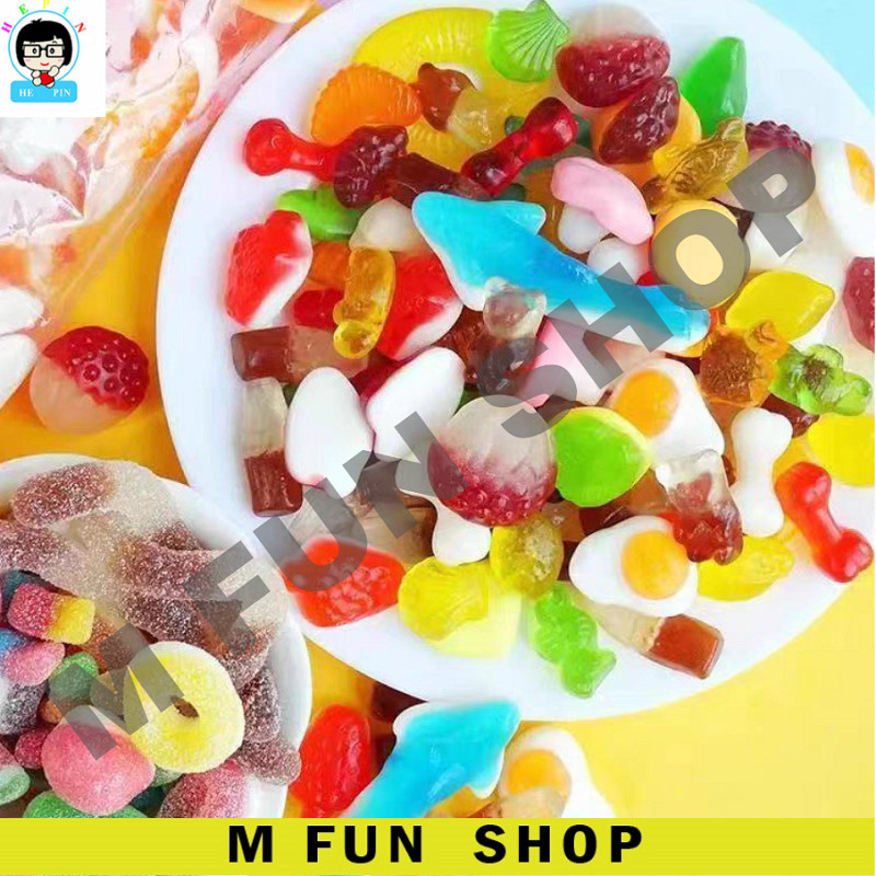 *Ready Stock* 1Kg Hepin Gummy Candy Campuran Perisa Buah Animasi ...