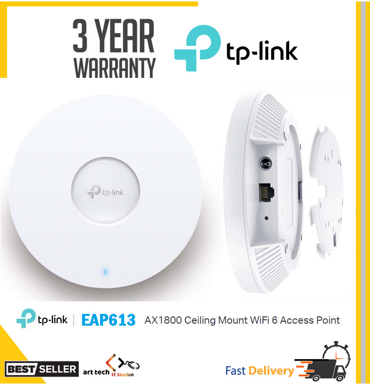 TP LINK EAP613 AX1800 CEILING MOUNT WIFI 6 ACCESS POINT | Shopee Malaysia
