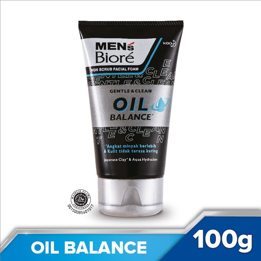 MEN'S BIORE Facial Foam Oil Balance 100g | Shopee Malaysia