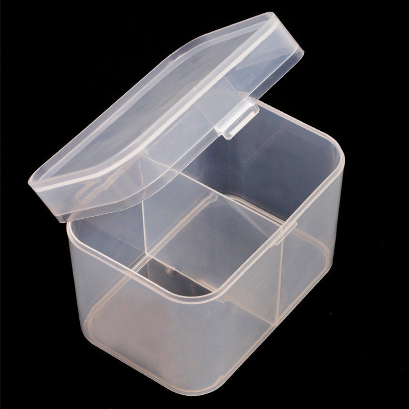 Double Grid Transparent Plastic Box - Lock Buckle Storage Box - Dust ...