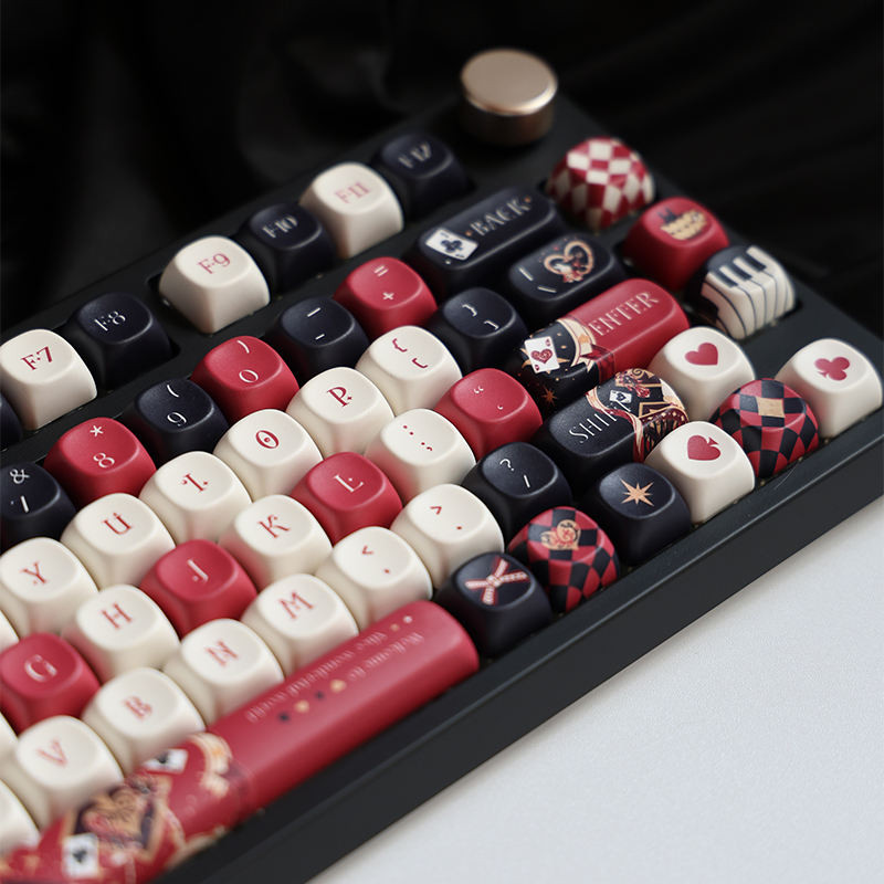 Original Keycap Red And Blue Piano Keys Alice MOA Ball Cap Original ...