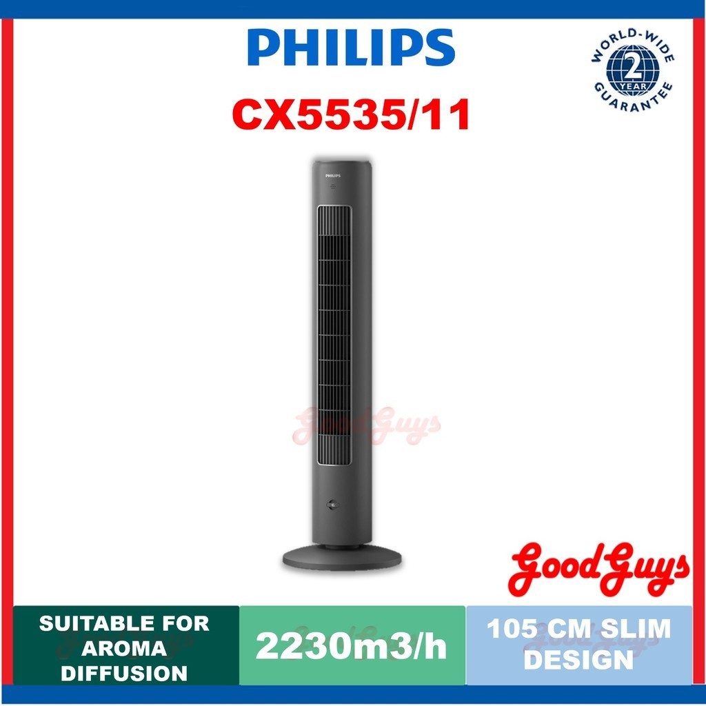 Philips CX5535/11 / CX5535/00 5000 series Tower Fan (Large airflow ...