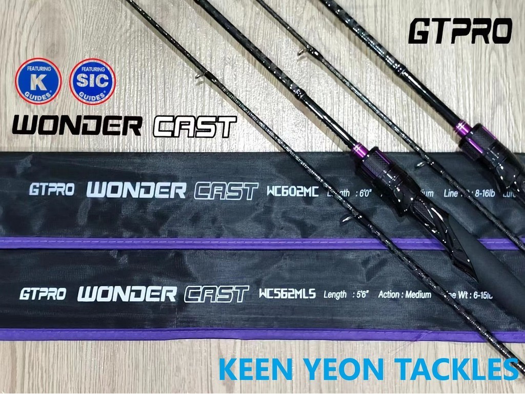 GTPRO WONDER CAST FISHING ROD (SPINNING/ BAITCASTING) | Shopee Malaysia