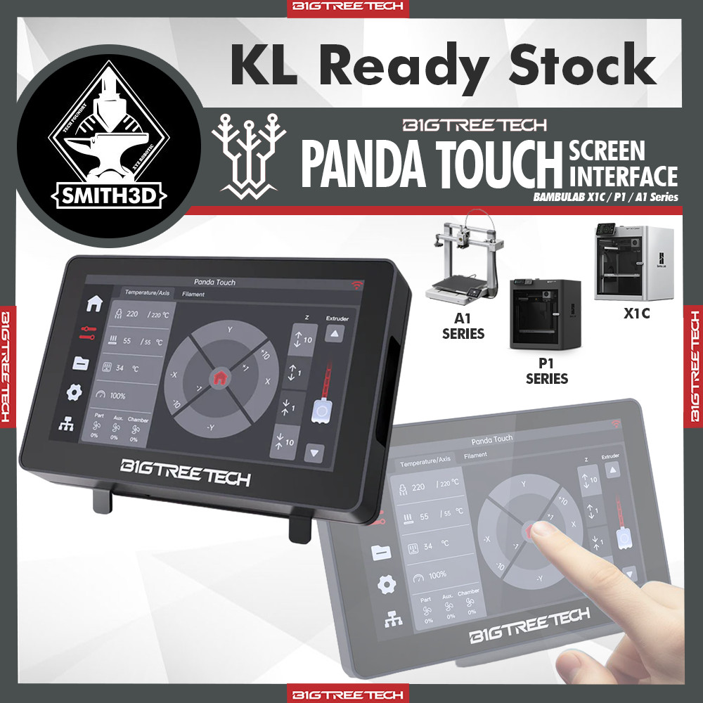 BIGTREETECH Panda Touch V1.0, 5Inch Interactive Display Multi-Printer Wireless Management for ...