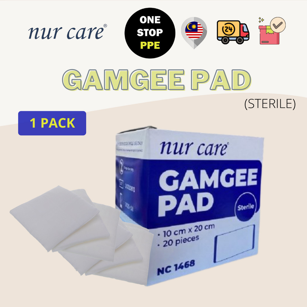 Nur Care Sterile Gamgee Pad 10cm X 20cm - 1 piece (Individual Pack ...