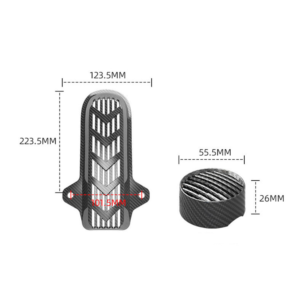 Motorcycle Front Rear Turn Signal Trim Cover Tail Light Shield ...