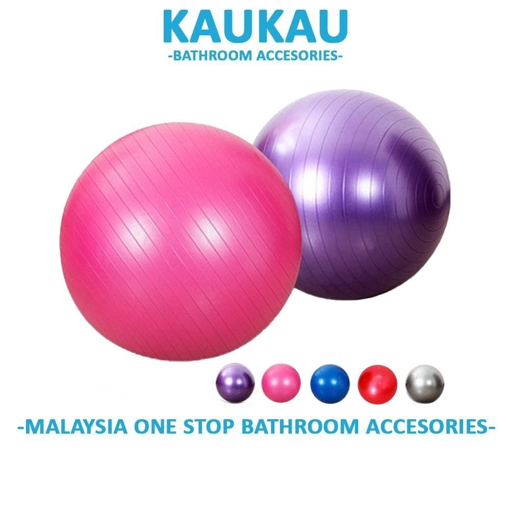 KAUKAU 55CM PVC Yoga Ball Thicker Explosion-Proof Gym Ball Training ...