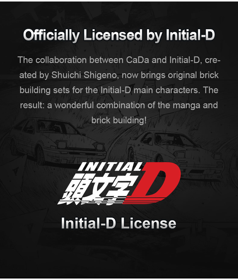 CaDA Initial D Figure Takumi Fujiwara C55001W Block Toy Set (136 pieces) | Shopee Malaysia