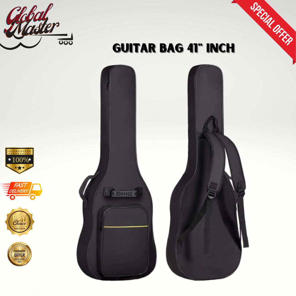 BEG GITAR AKUSTIK DAN ELEKTRIK 41” - BEG BERLAPIS LEMBUT | Shopee Malaysia