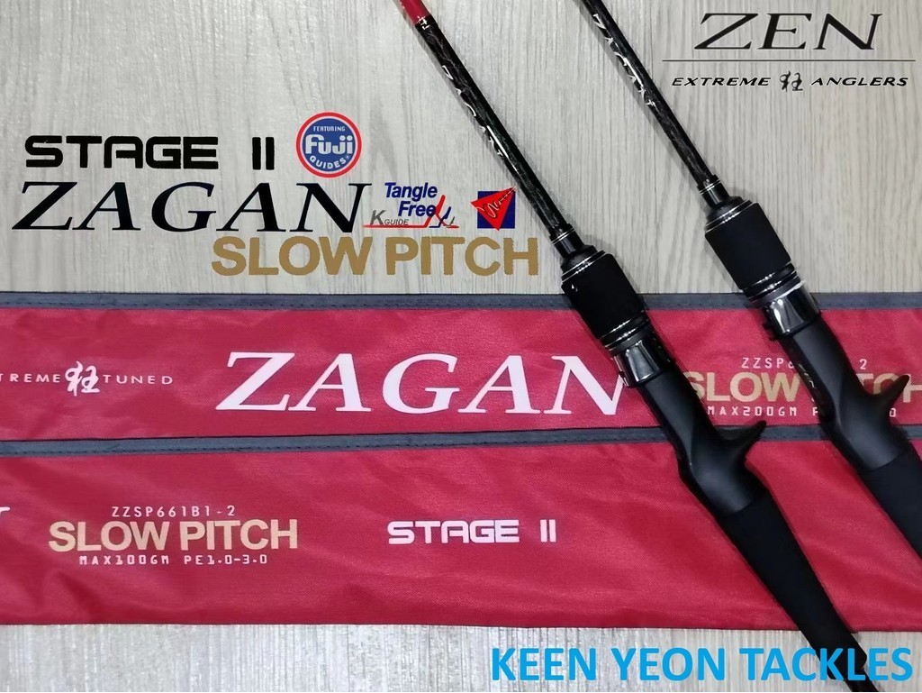 ZEN ZAGAN SLOW PITCH STAGE II FISHING ROD | Shopee Malaysia