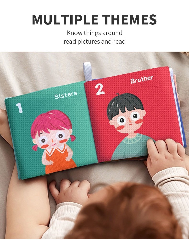 Baby cloth book Animal soft cloth books Visual stimulation Children ...
