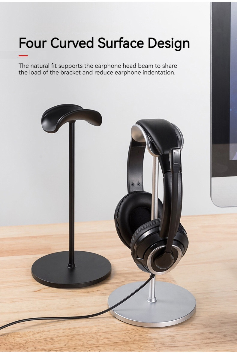 Metal headphone stand desktop headphone stand detachable headphone ...