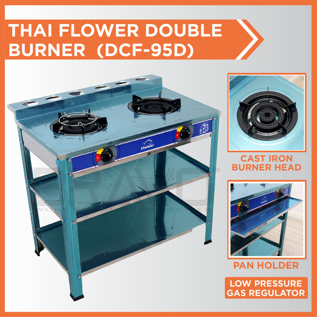 Chelstar Stainless Steel Free Standing Double Burner Gas Cooker Gas ...