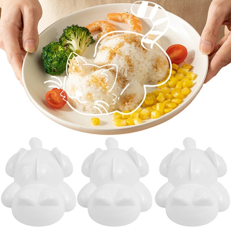 Cat Shaped Rice and Vegetable Roll Mold - Food Grade Sushi Styling Tool ...