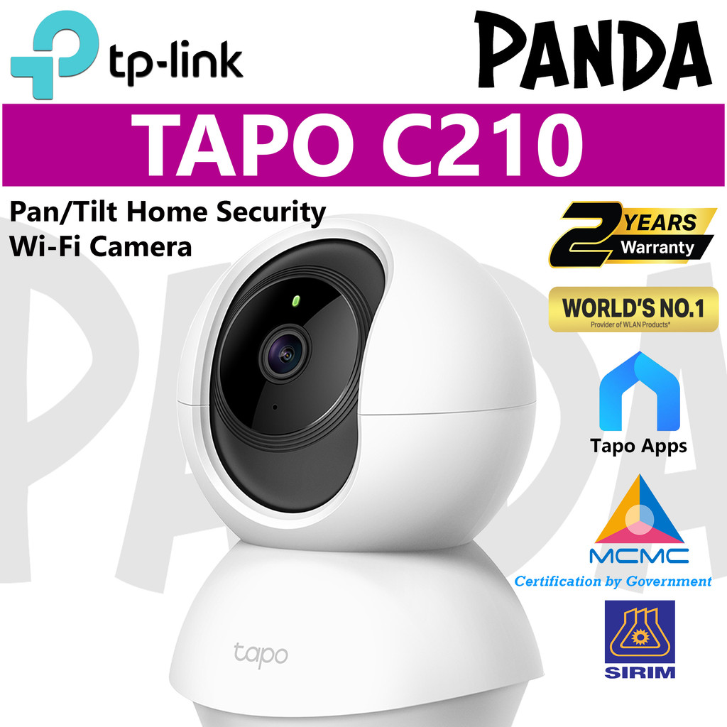 [SIRIM] TP-Link Tapo C210, 3MP, 2K, Pan/Tilt Home Security Wi-Fi Camera | Shopee Malaysia